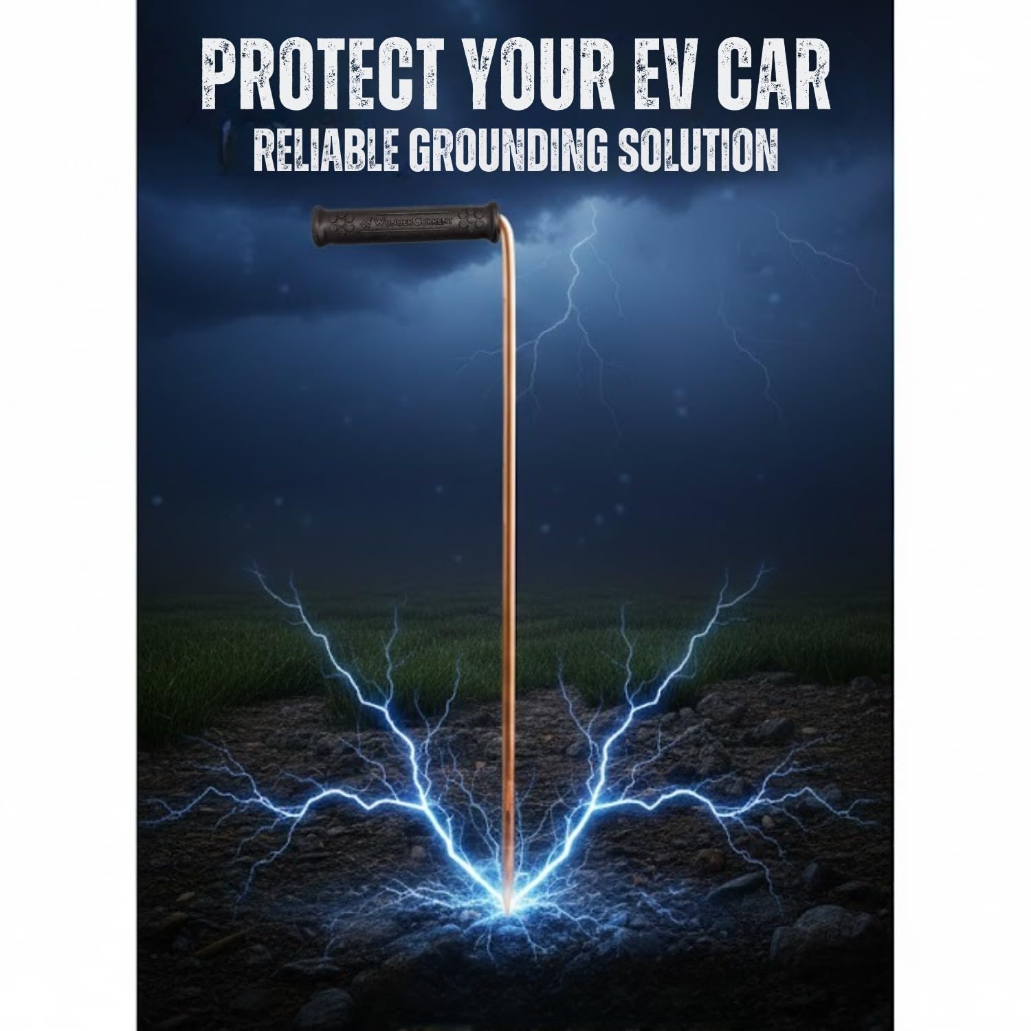 WunderCurrent® Pure Copper Earthing Rod for EV Charging | C10100 Grade ...